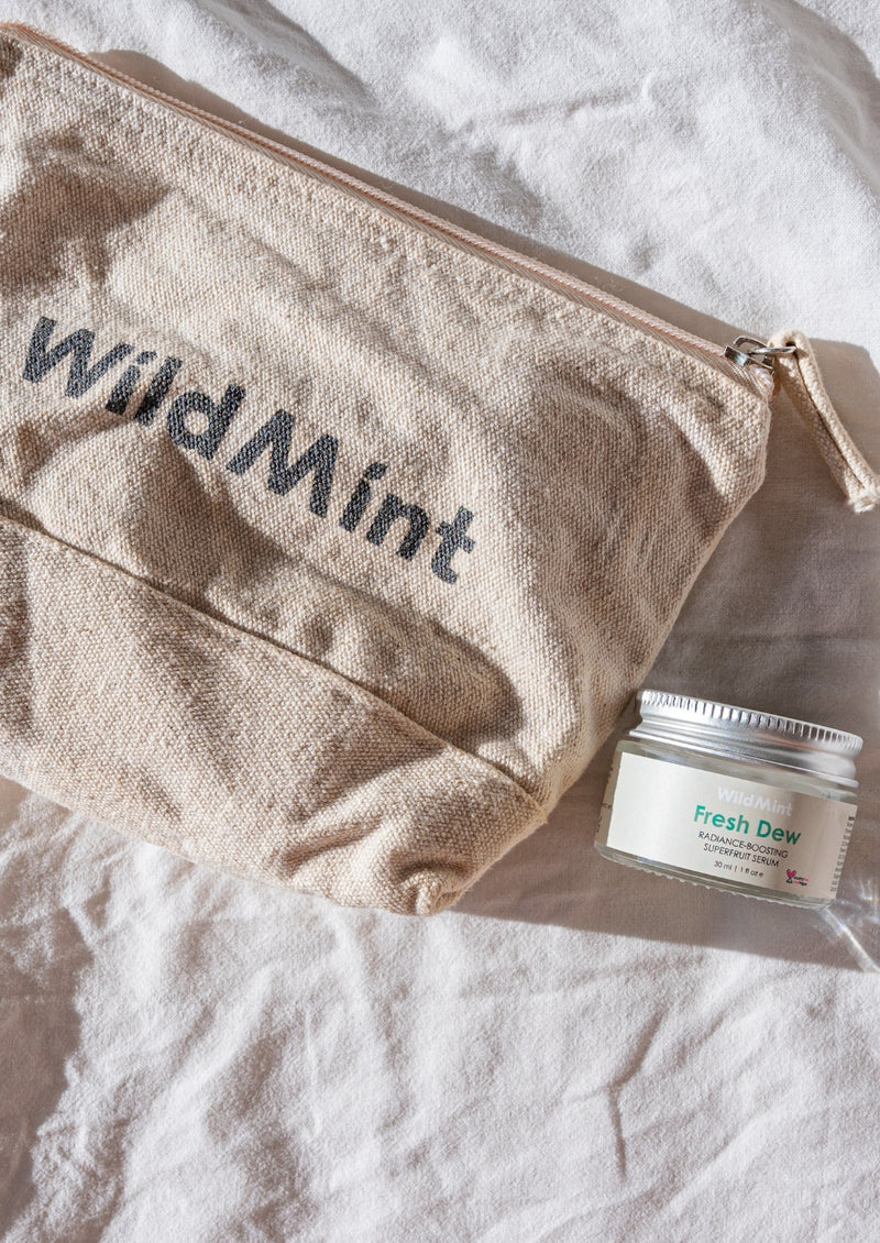 Organic Cotton Travel Bag for Skincare